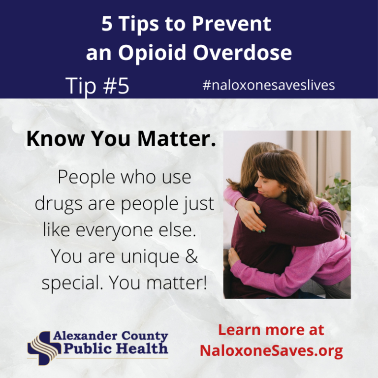 Tip #5 to Prevent Opioid Overdose